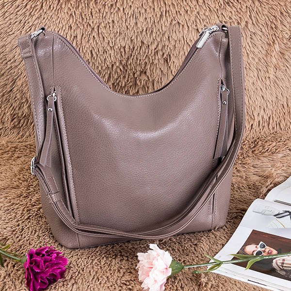Große beige Handtasche für Frauen - Handtaschen - beige | Royalfashion ...