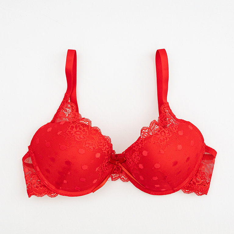 Roter BH mit Spitze - Unterwäsche - rot | Royalfashion.de - Online ...
